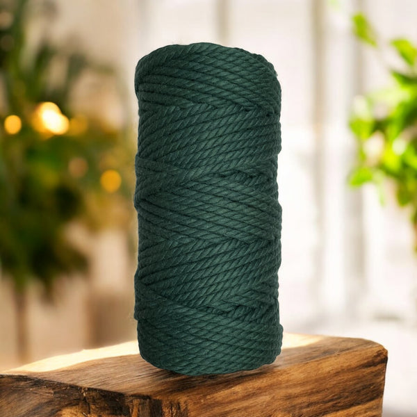 4mm 3ply Luxe Premium Macrame Cord | Jungle Green | Melbourne ...