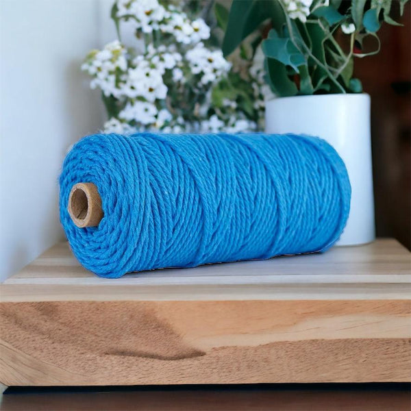 Macrame Cord 3MM 3Ply | AQUA BLUE | Melbourne – Cottonknotsxx