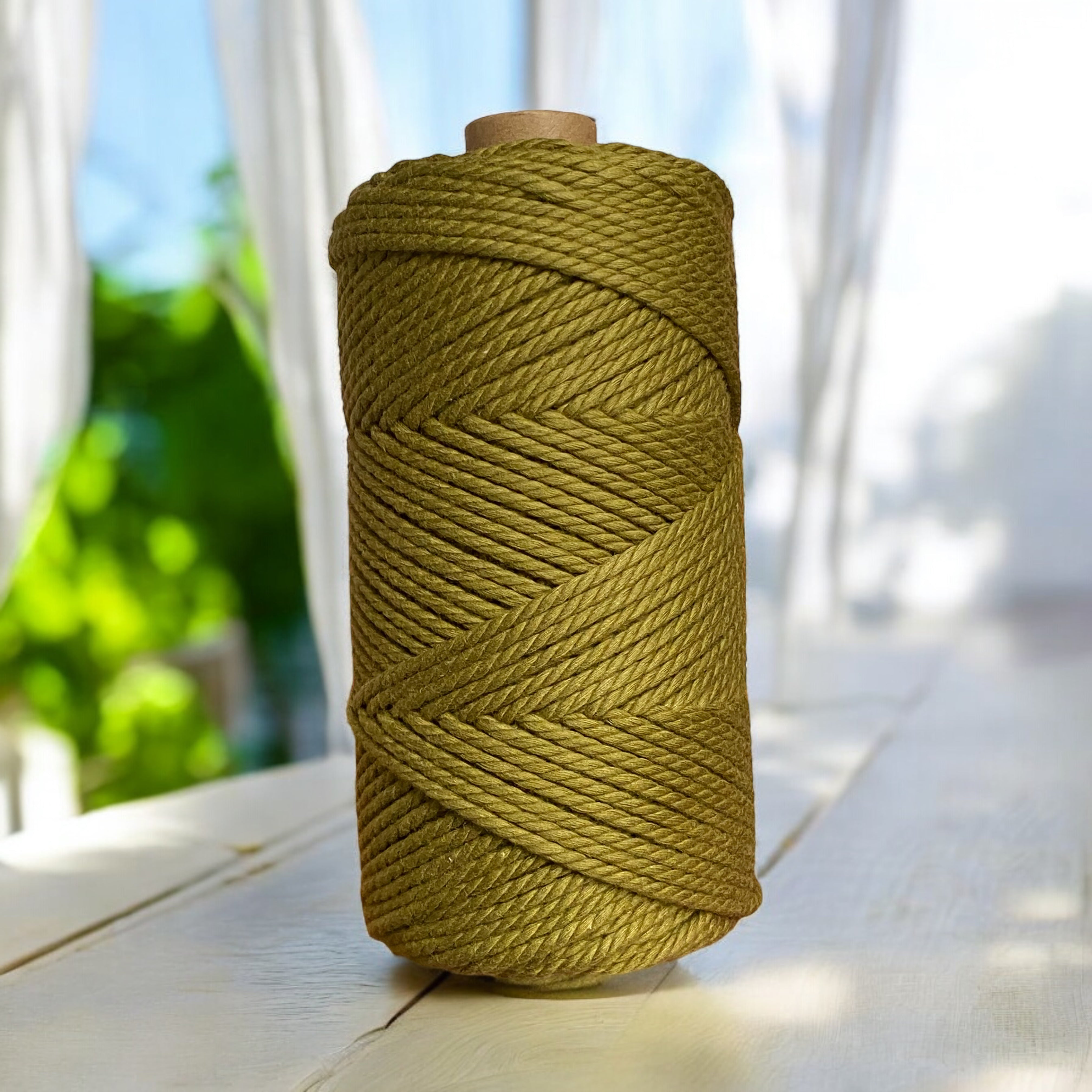 3mm Olive Luxe Macrame Cord | 100m 3ply Premium Cotton | Melbourne ...