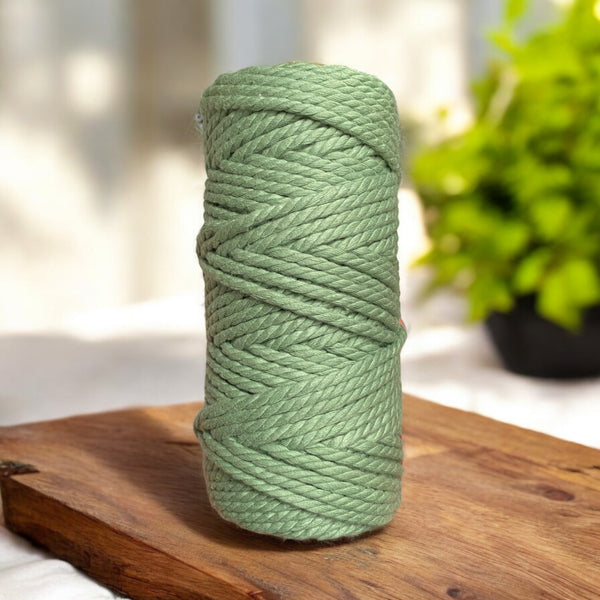 4mm 3ply Luxe Premium Macrame Cord | Avocado Green | Melbourne ...